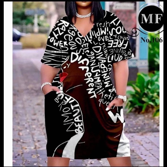 Dresses | Bold Black Is Beautiful Short Dress Summer Gown | Poshmark
